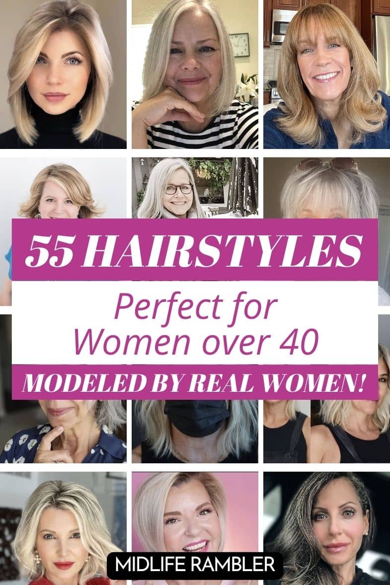 55+ Flattering Haircuts And Hairstyles For Women Over 40 – Midlife Rambler